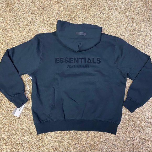 Fear of God | Shirts | Nwtfear Of God Essentials Hoodie Stretch Limo Black | Poshmark